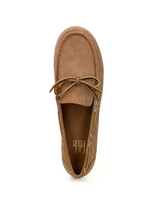 BILLI BI Bow-detail Suede Loafers