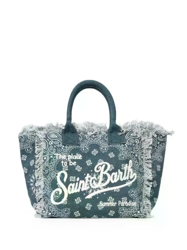 MC2 SAINT BARTH Bandana Print Shoulder Bag - Blue