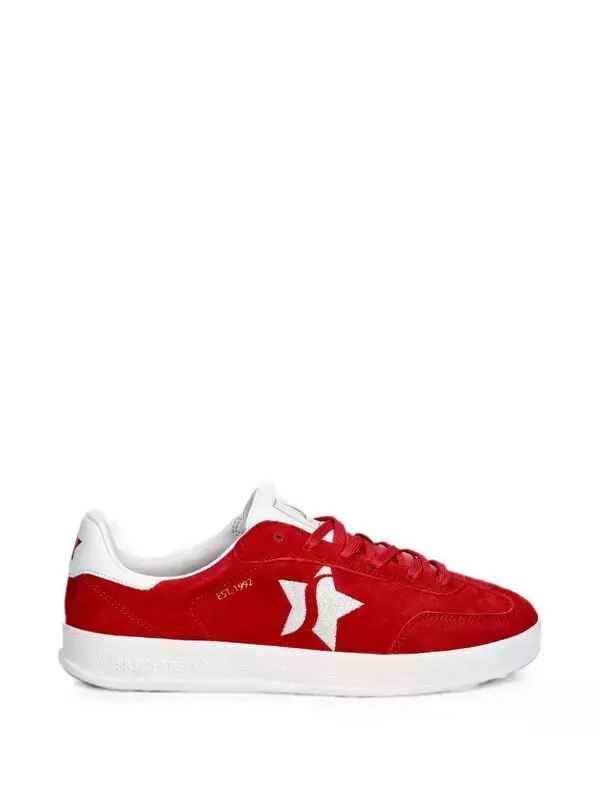 Sketchers Academy Court Charm Star-patch Lace-up Sneakers