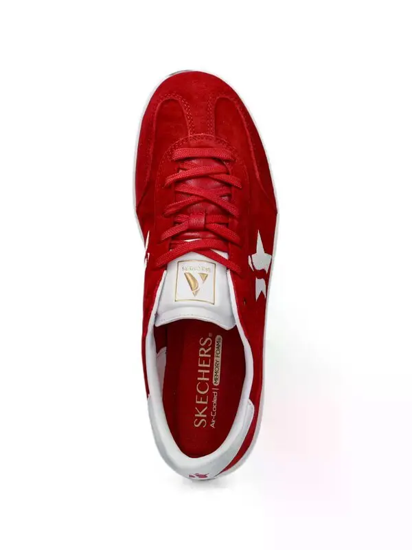 Sketchers Academy Court Charm Star-patch Lace-up Sneakers