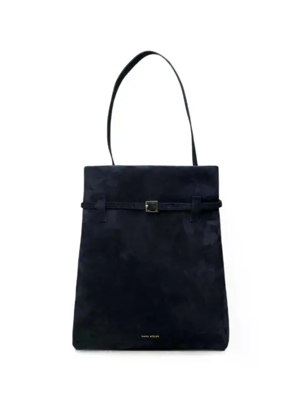 Manu Atelier Suede Tote Bag - Blue