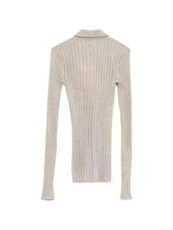 TOTEME Ribbed-knit Cardigan
