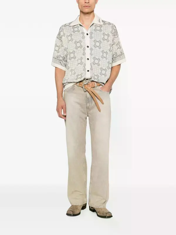 Amiri Ma Quad Check Short-sleeve Shirt
