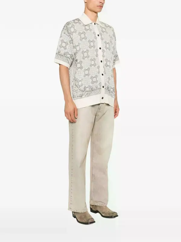 Amiri Ma Quad Check Short-sleeve Shirt