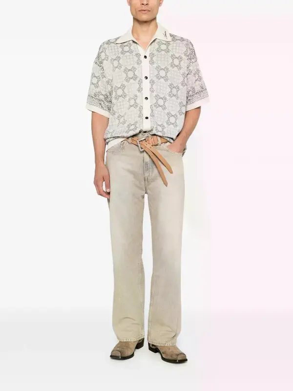 Amiri Ma Quad Check Short-sleeve Shirt