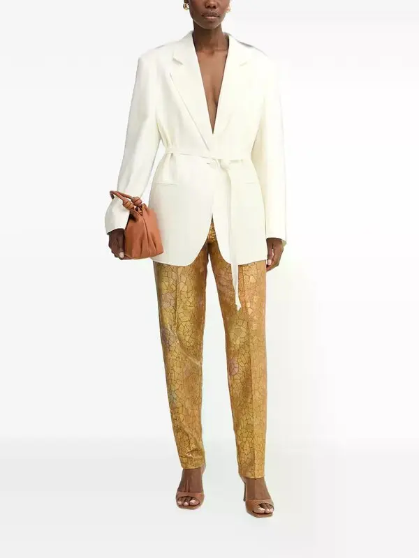 FORTE_FORTE Les Folies Jacquard Drawstring Trousers