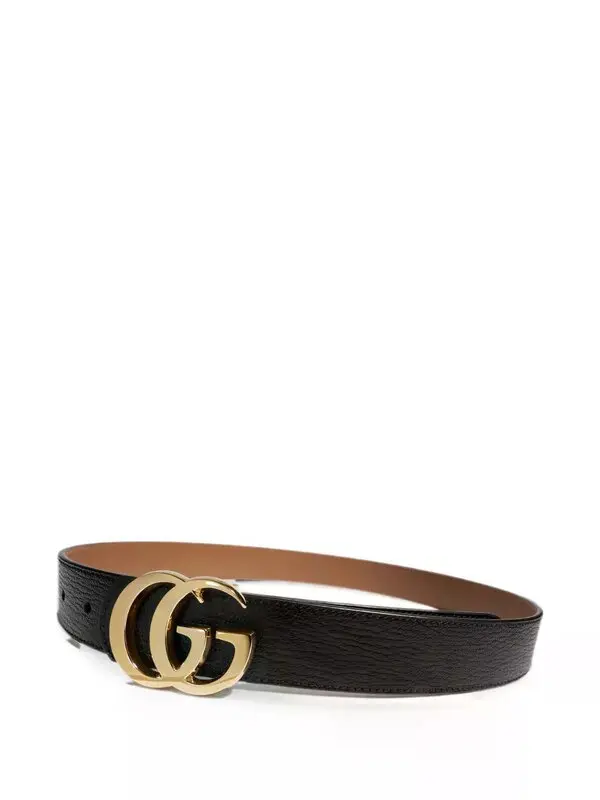 Gucci Reversible Gg Marmont Belt - Black
