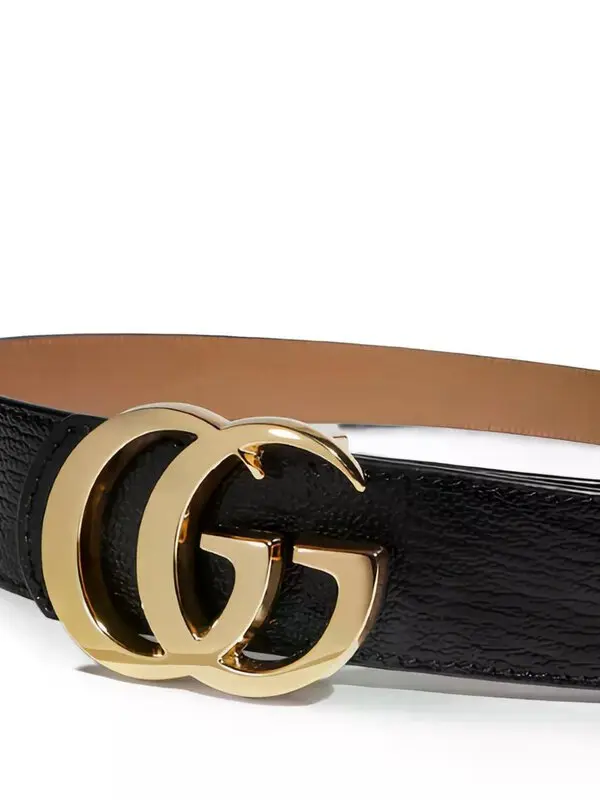 Gucci Reversible Gg Marmont Belt - Black