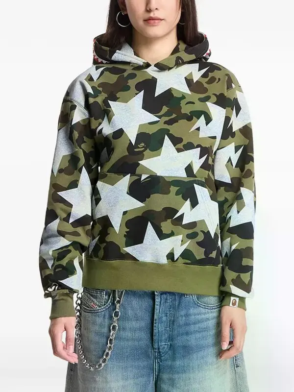A BATHING APE Shark Camo Hoodie