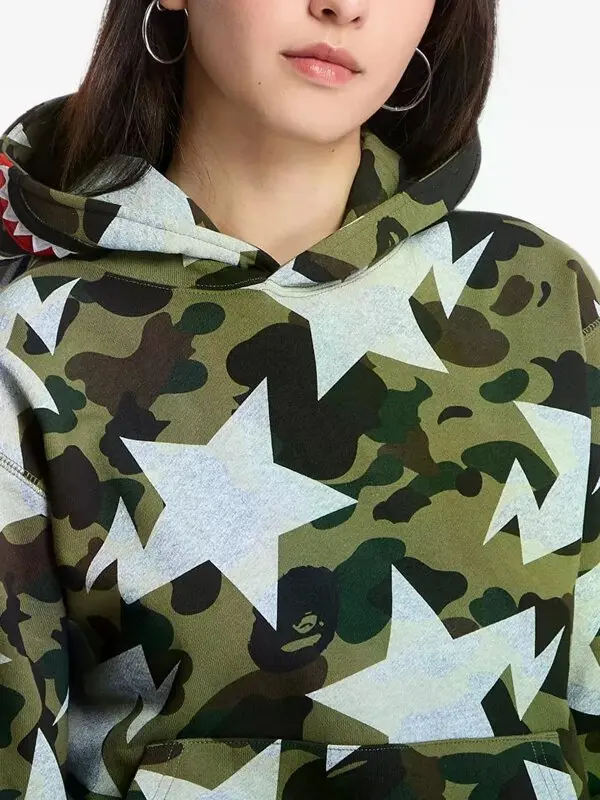A BATHING APE Shark Camo Hoodie
