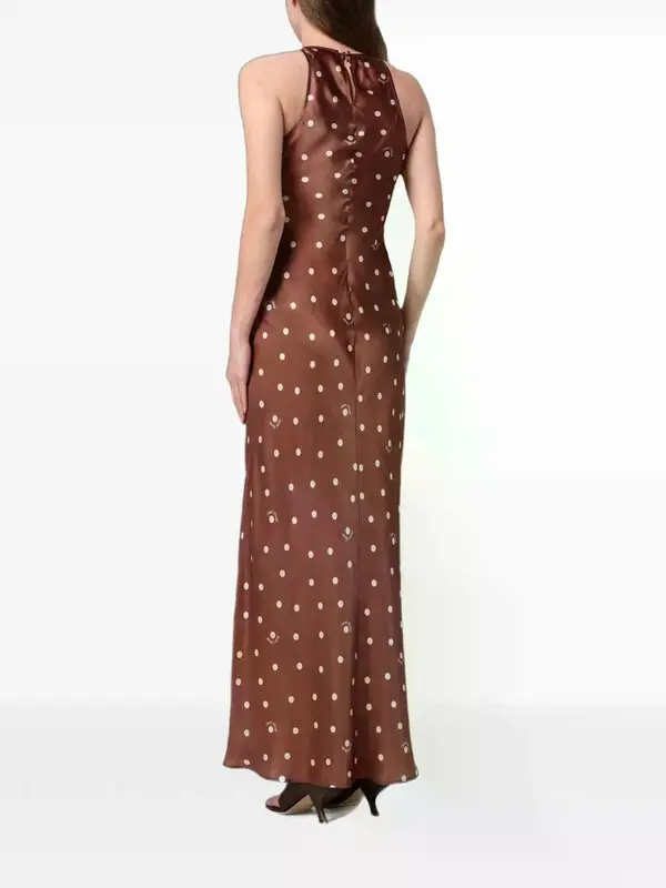 MC2 SAINT BARTH Polka-dot Maxi Dress