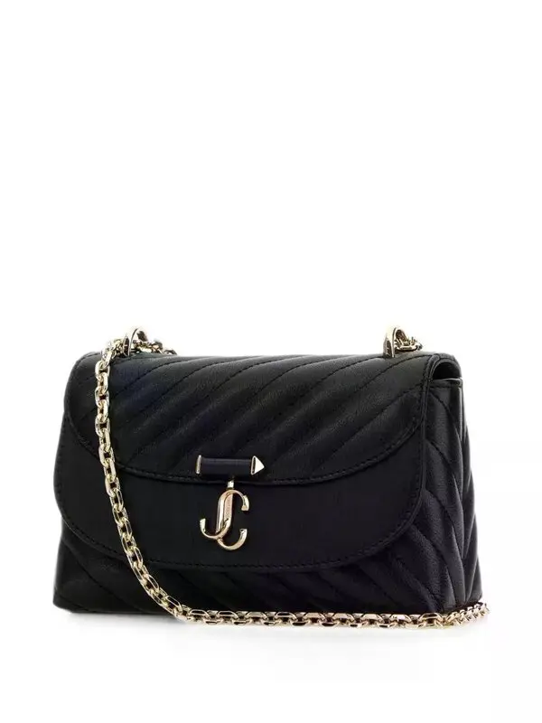 JIMMY CHOO Small Curve Quilted-leather Shoulder Bag