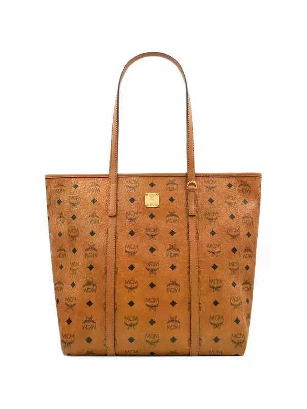 Mcm Toni Logo-print Tote Bag - Neutrals