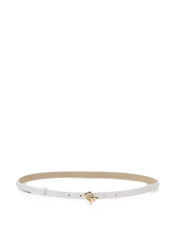Fabiana Filippi Knotted Buckle Belt - White
