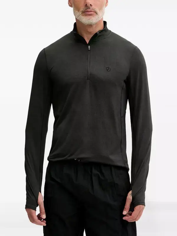 Fjallraven Abisko Quarter-zip Logo-embroidered Sweatshirt