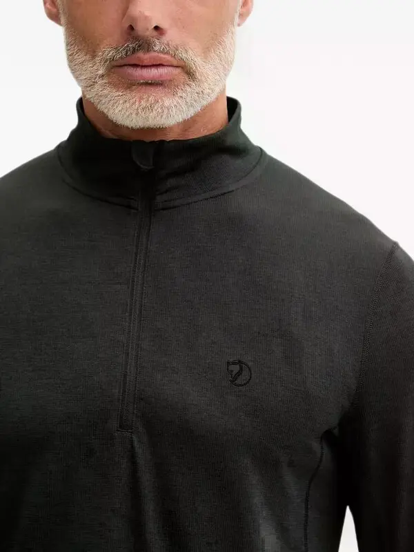 Fjallraven Abisko Quarter-zip Logo-embroidered Sweatshirt
