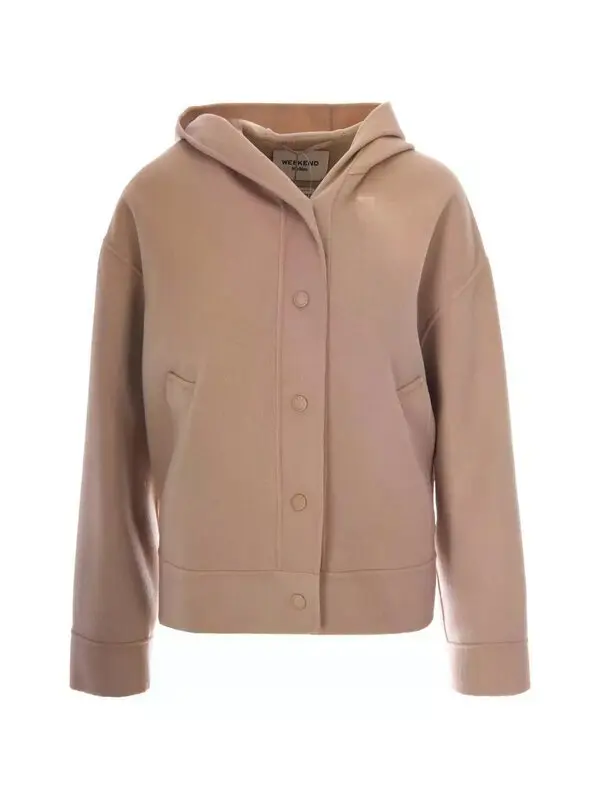 Max Mara Press-stud-fastening Hooded Jacket - Brown