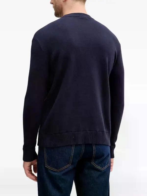 BENETTON Logo-patch Crew-neck Sweater