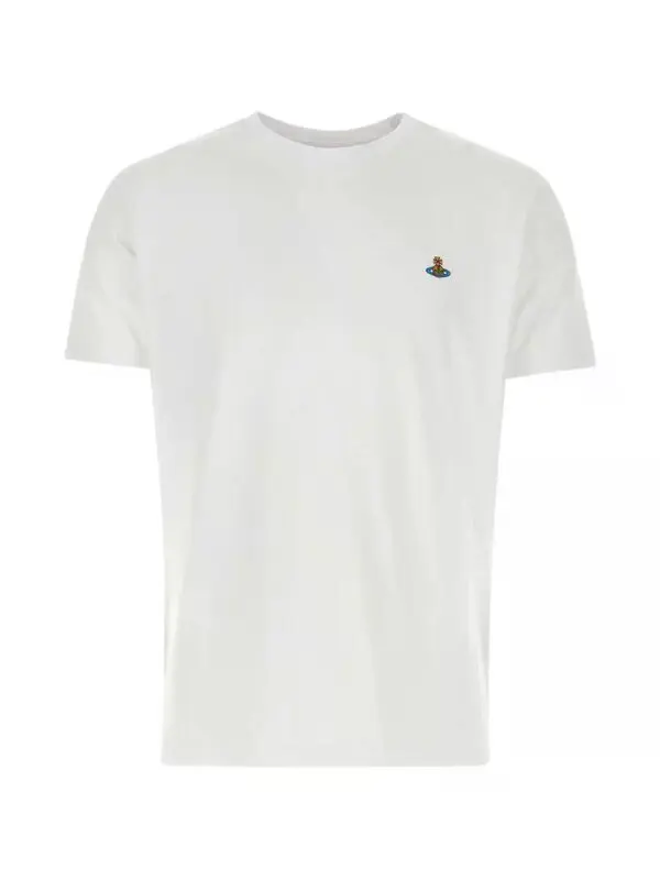 VIVIENNE WESTWOOD Orb-embroidered T-shirt - White