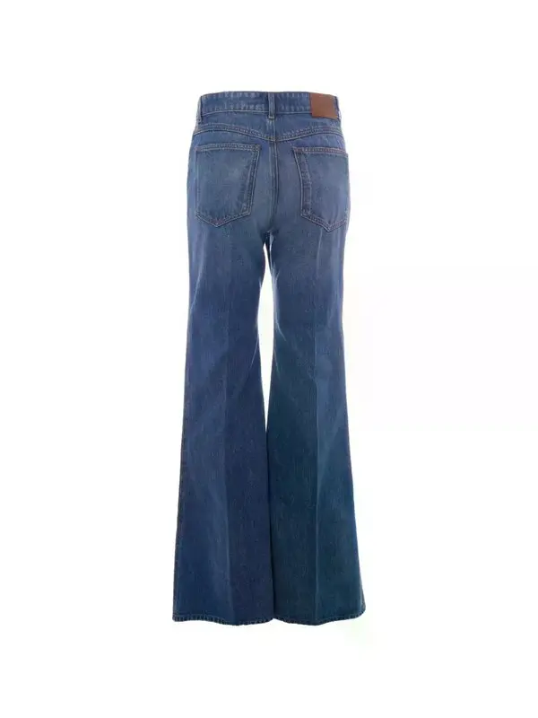 Sportmax Logo-patch Flared-leg Jeans