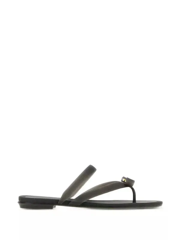FERRAGAMO Vara Bow Sandals - White