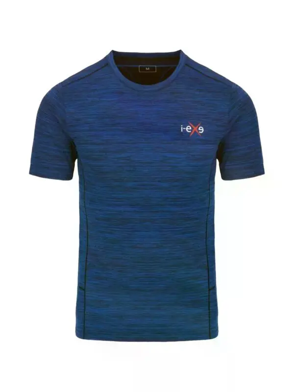 I-EXE Marl-pattern Logo-print T-shirt