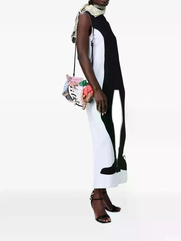 Moschino Newspaper-print Silk Scarf - Neutrals
