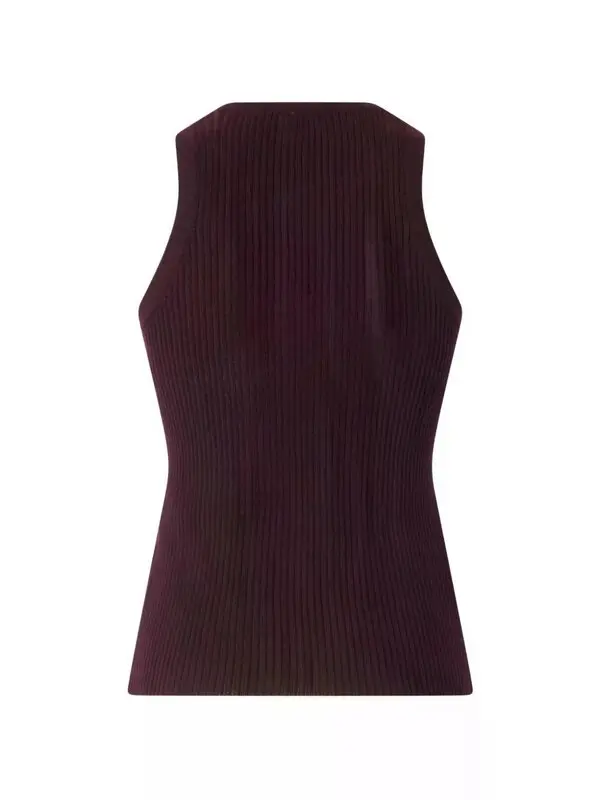 Pinko Love Birds Cut-out Ribbed Tank Top