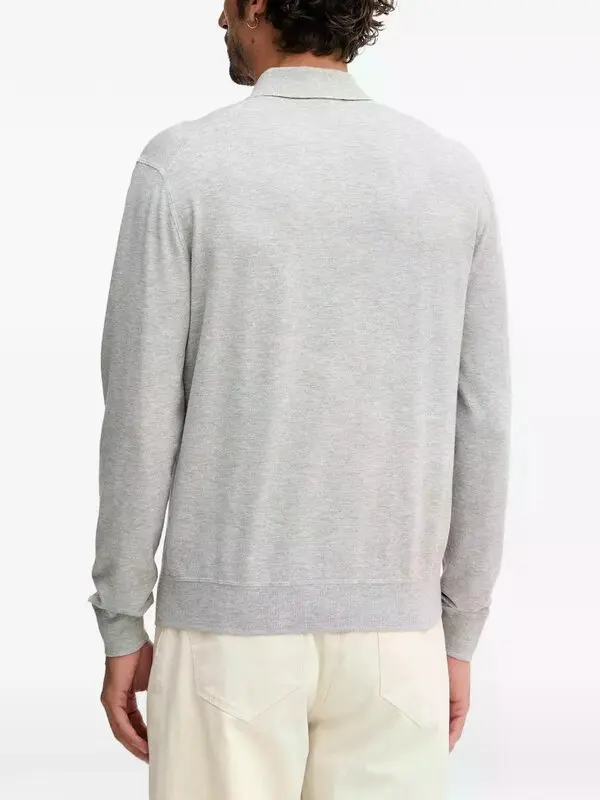 BENETTON Half-zip Long-sleeve Polo Shirt