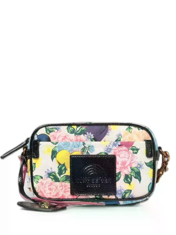 Kurt Geiger Floral Print Logo Strap Shoulder Bag