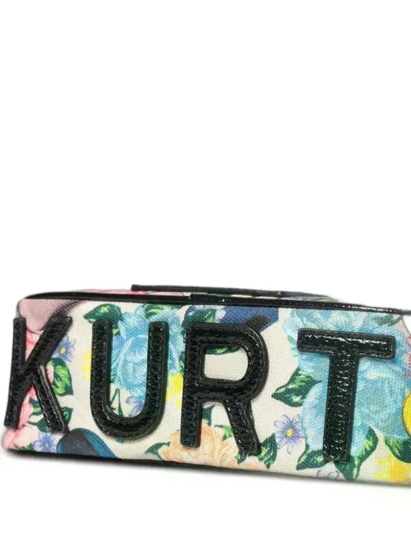Kurt Geiger Floral Print Logo Strap Shoulder Bag