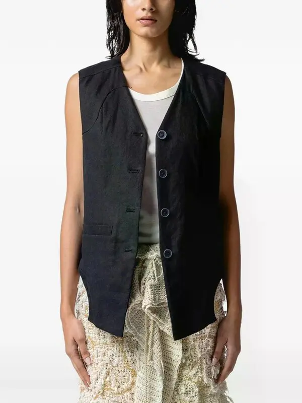 MULLER OF YOSHIOKUBO Button-up Vest
