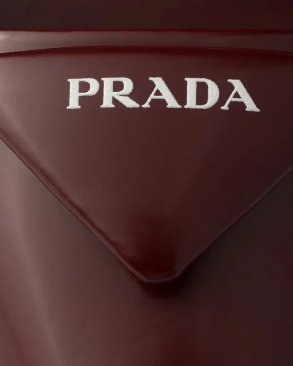 Prada Brushed Leather Slingback Pumps