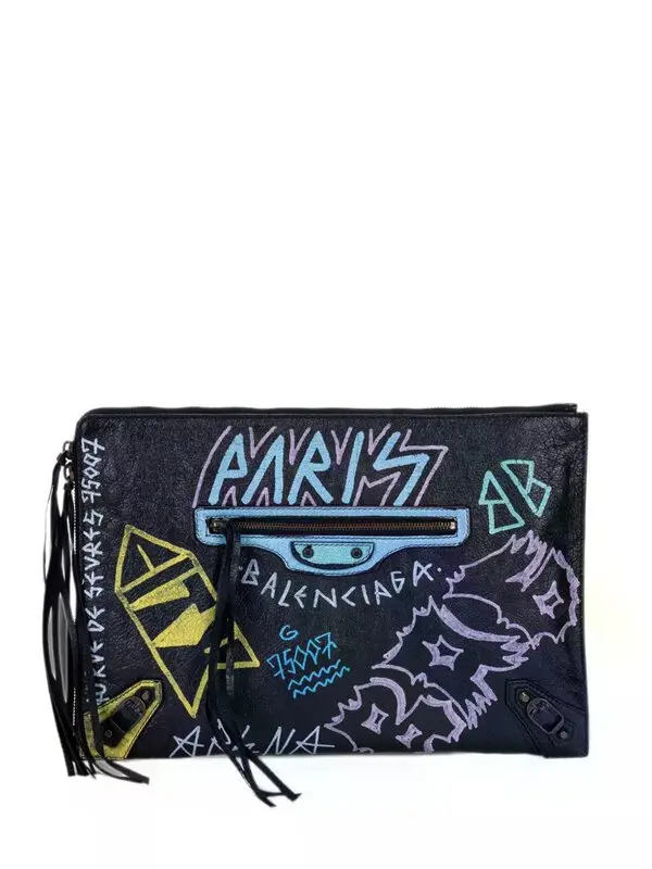 Balenciaga Graffiti Clutch Bag