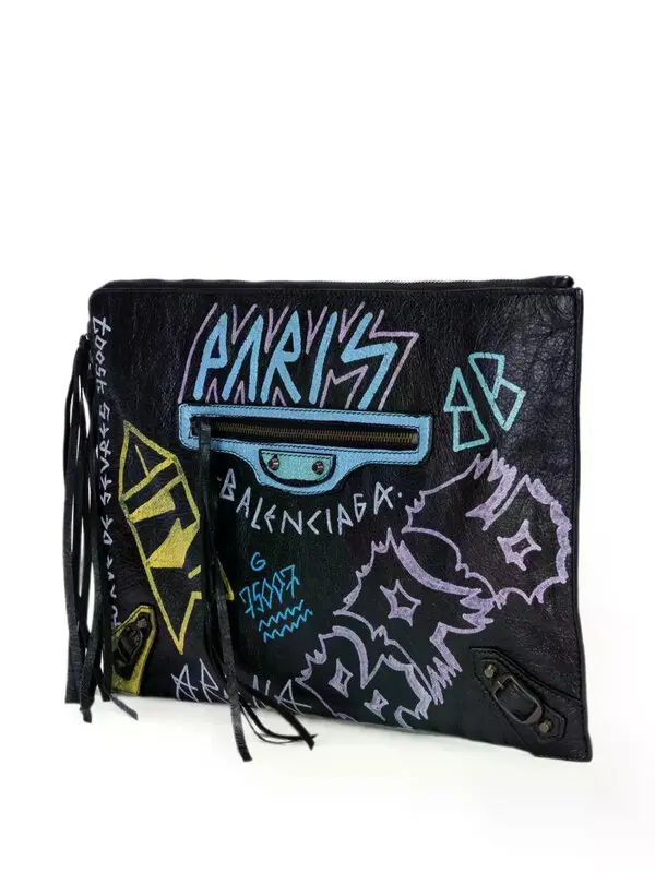 Balenciaga Graffiti Clutch Bag