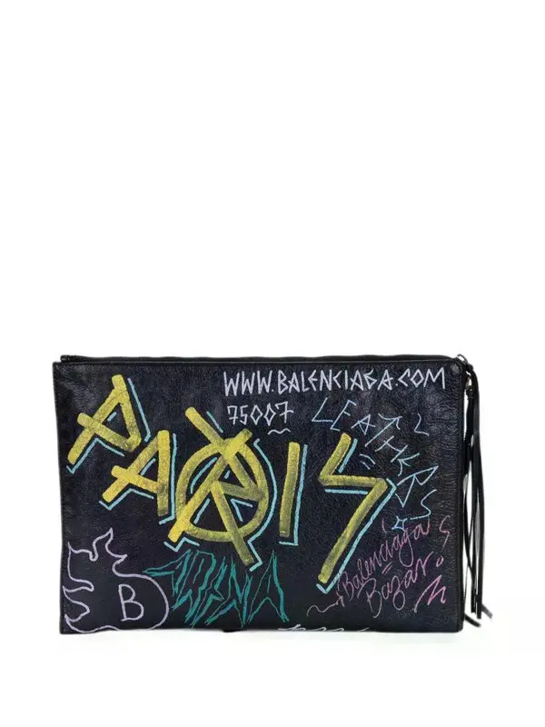 Balenciaga Graffiti Clutch Bag