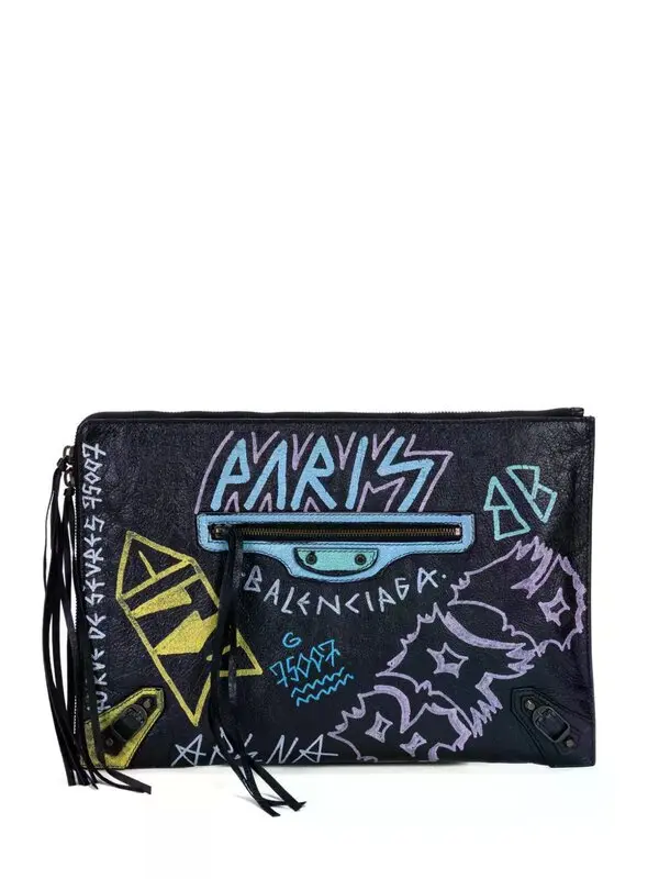 Balenciaga Graffiti Clutch Bag
