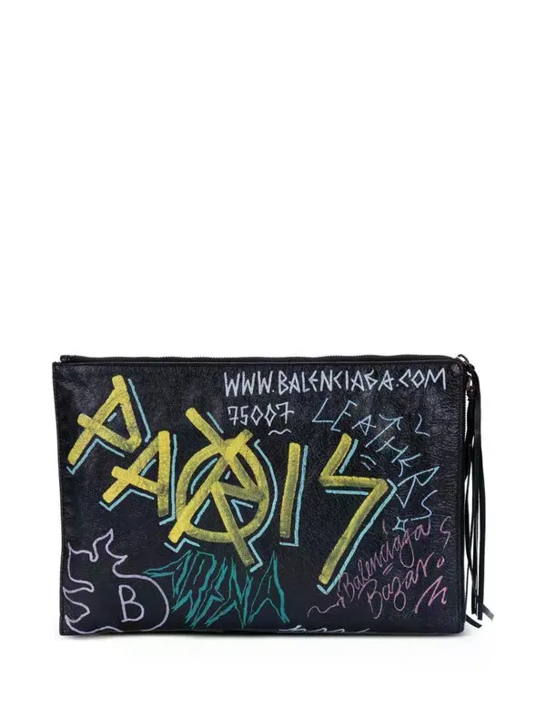 Balenciaga Graffiti Clutch Bag