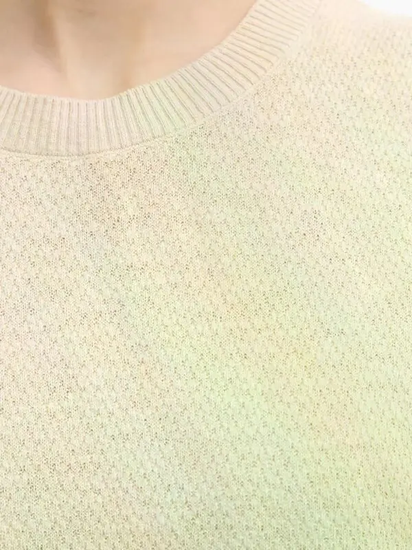 BENETTON Ribbed-trim Knitted Sweater - Neutrals
