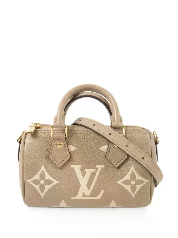 LOUIS VUITTON Nano Speedy Monogram Empreinte Tote Bag