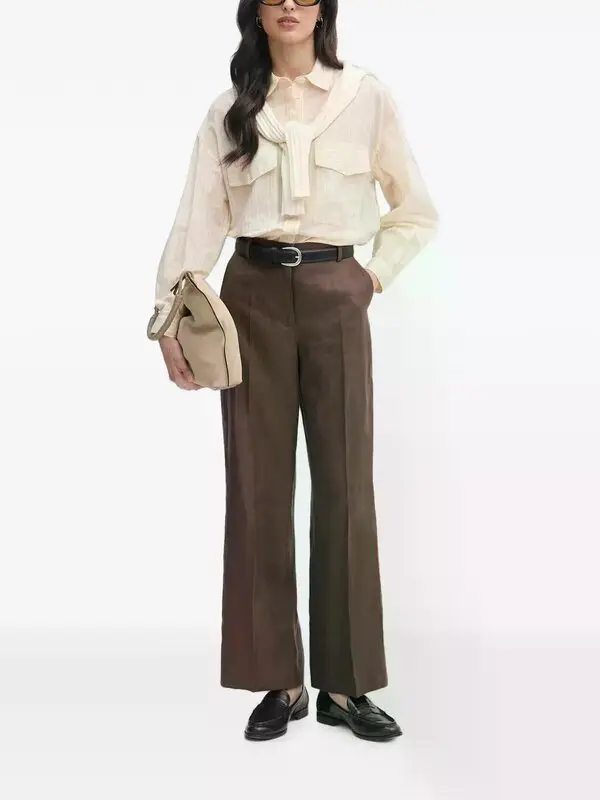 BENETTON Striped Flap-pocket Shirt