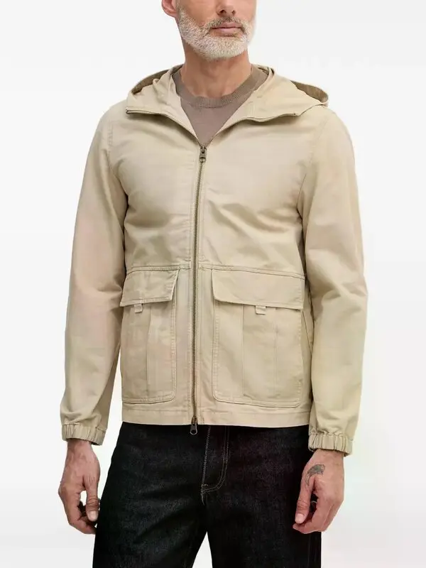 BENETTON Hooded Patch-pocket Jacket