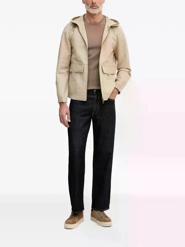 BENETTON Hooded Patch-pocket Jacket