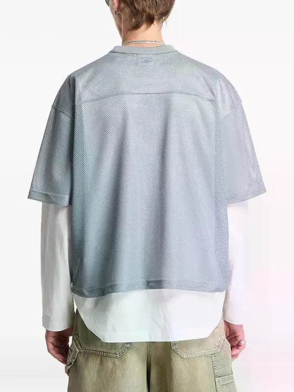 DAILY PAPER Logo-print Mesh T-shirt