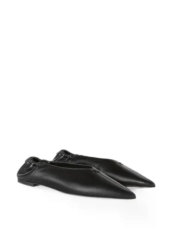 RETORI Retrofoldable Leather Ballet Flats - Black
