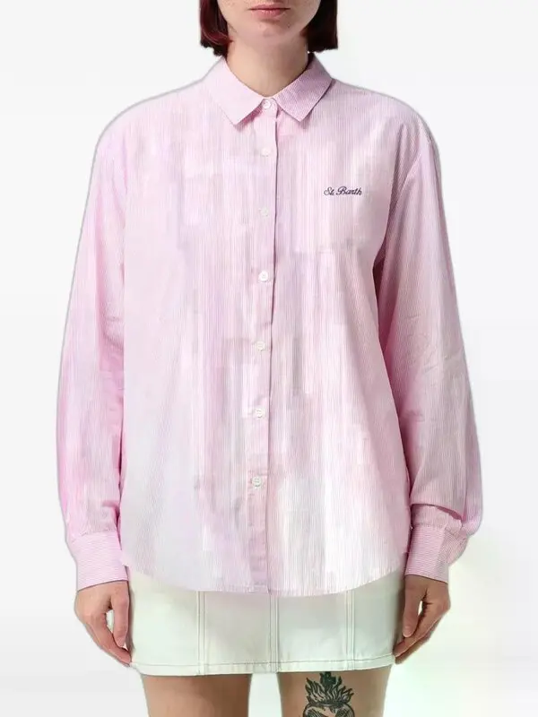 MC2 SAINT BARTH Brigitte Striped Cotton Shirt