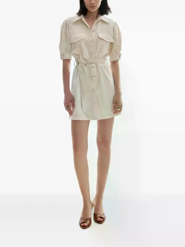 LITA COUTURE Puff-sleeve Mini Dress