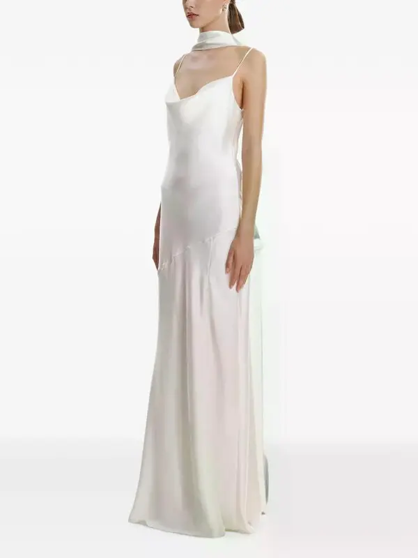 LITA COUTURE Cowl-neck Maxi Dress
