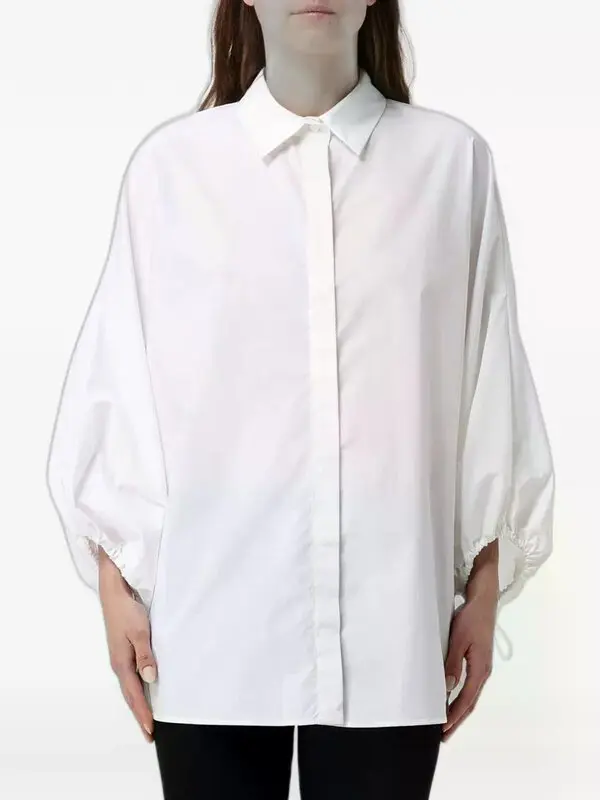 MEIMEIJ Cut-out Balloon-sleeve Shirt