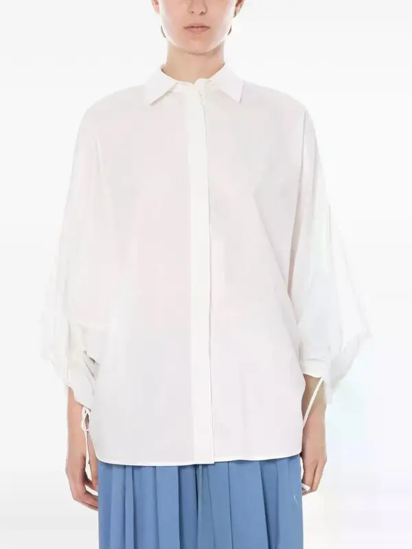 MEIMEIJ Balloon Sleeve Cut-out Shirt